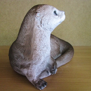 Piggy Bank Adult otter Sculpture money Box Animal coin Bank Figurine ...