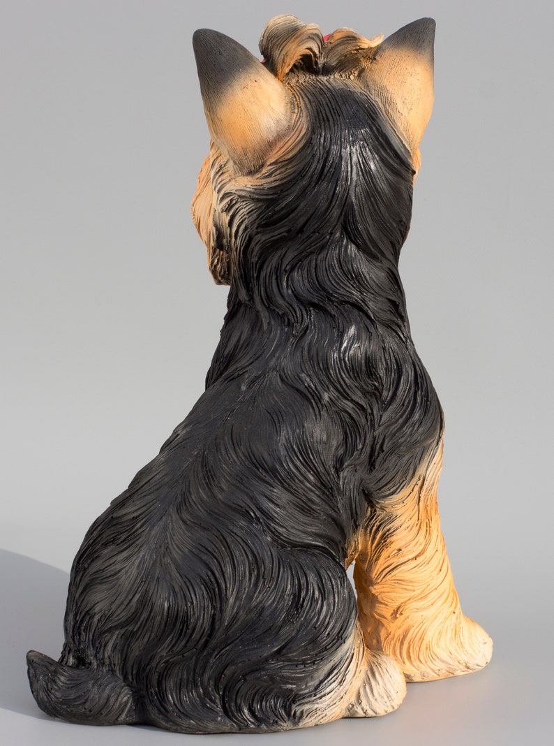 Yorkshire Terrier Statue yorkie Memorial outdoor Garden | Etsy