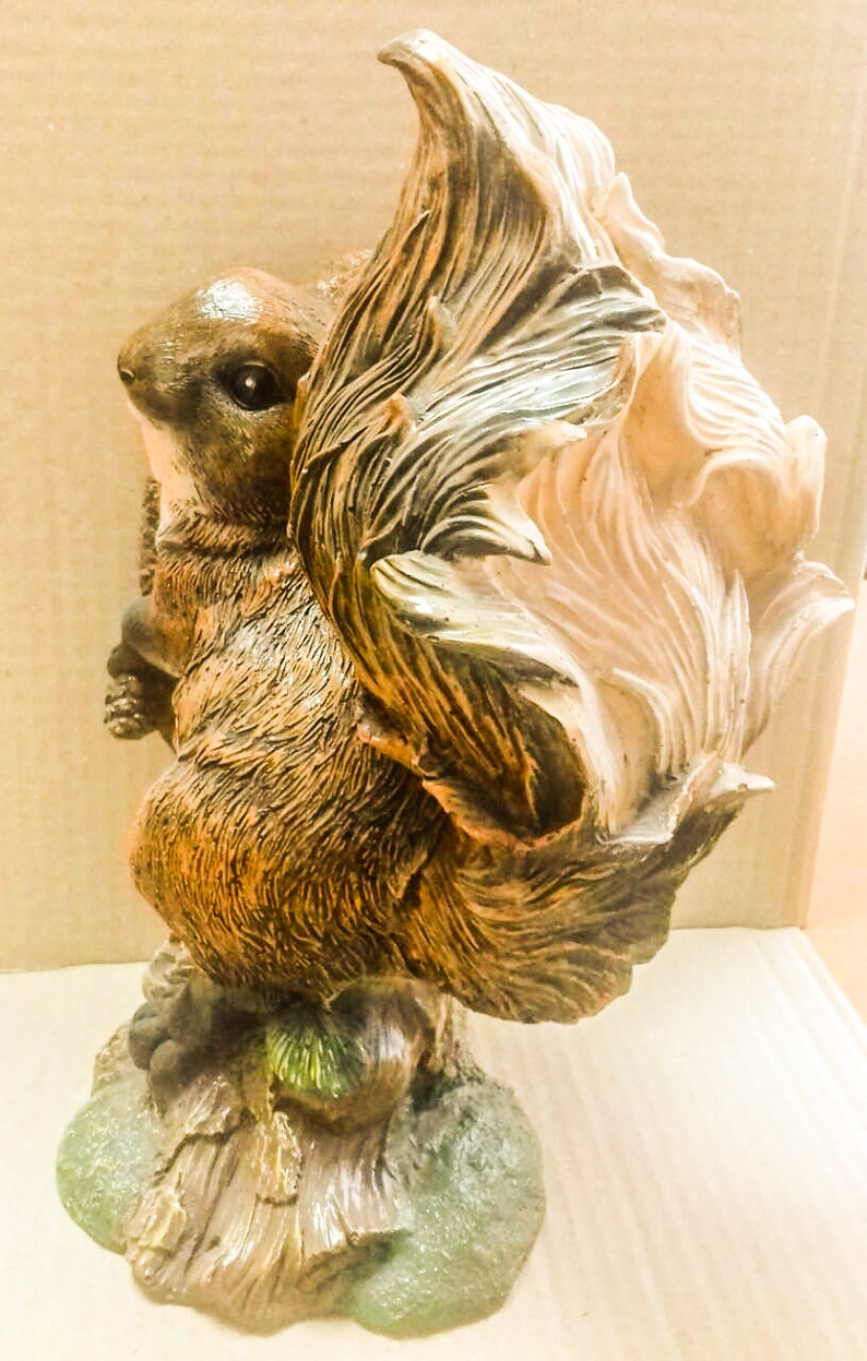 Garden Statue squirrel Sculpture large Figure Animal forest - Etsy