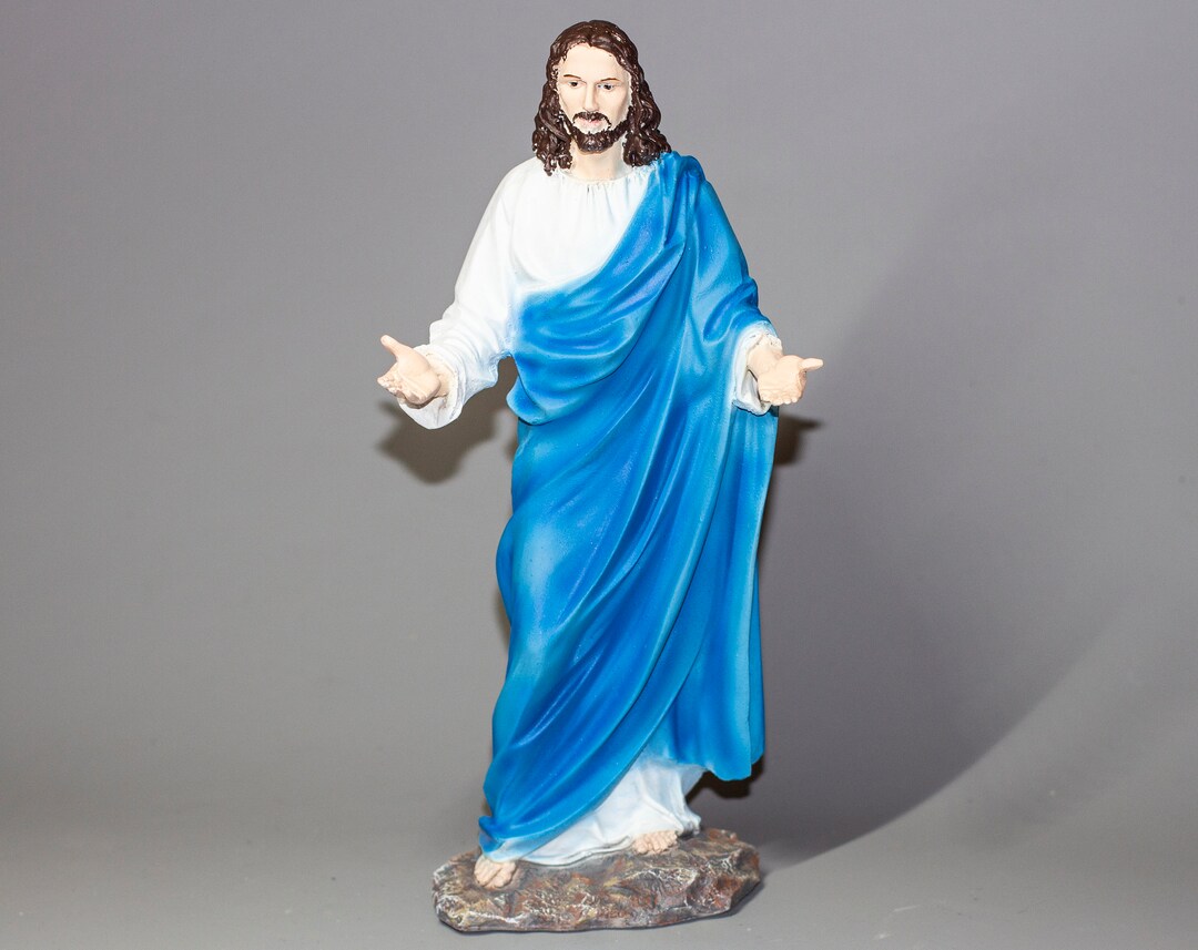 Jesus Christ Sculpture christian Statue Holy Father religious ...