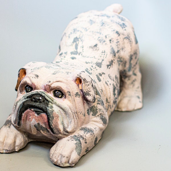 Sculpture Bulldog Urn - Etsy