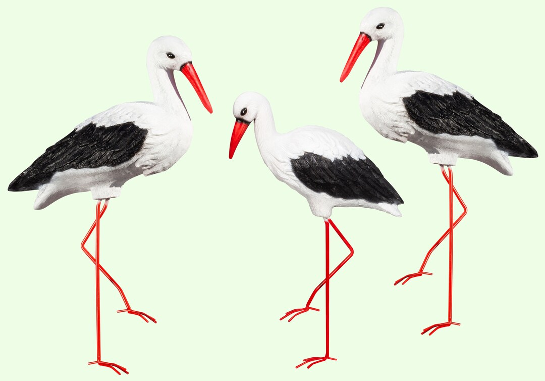 Stork Sculptures *family Babyshower Keepsake Gifts *wildlife Statue ...