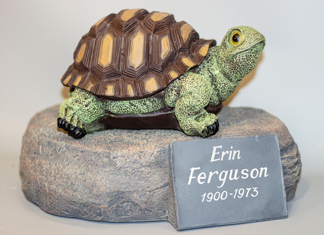 Memorial Urn Adult Human Ashes Holder unusual Cremation Statue Turtle ...