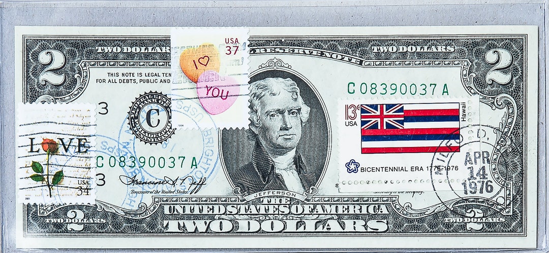 Two Dollar Note *US 2 Dollar Bill *paper Money Stamps *federal Reserve ...
