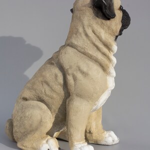 Pug Urn dog Memorial cremation Statue Pet Ashes Holder burial Casket ...