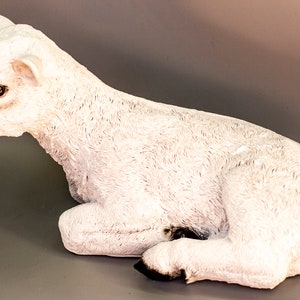 Sheep Garden Statue *large Sculpture Outdoor *christmas Decor Lamb ...