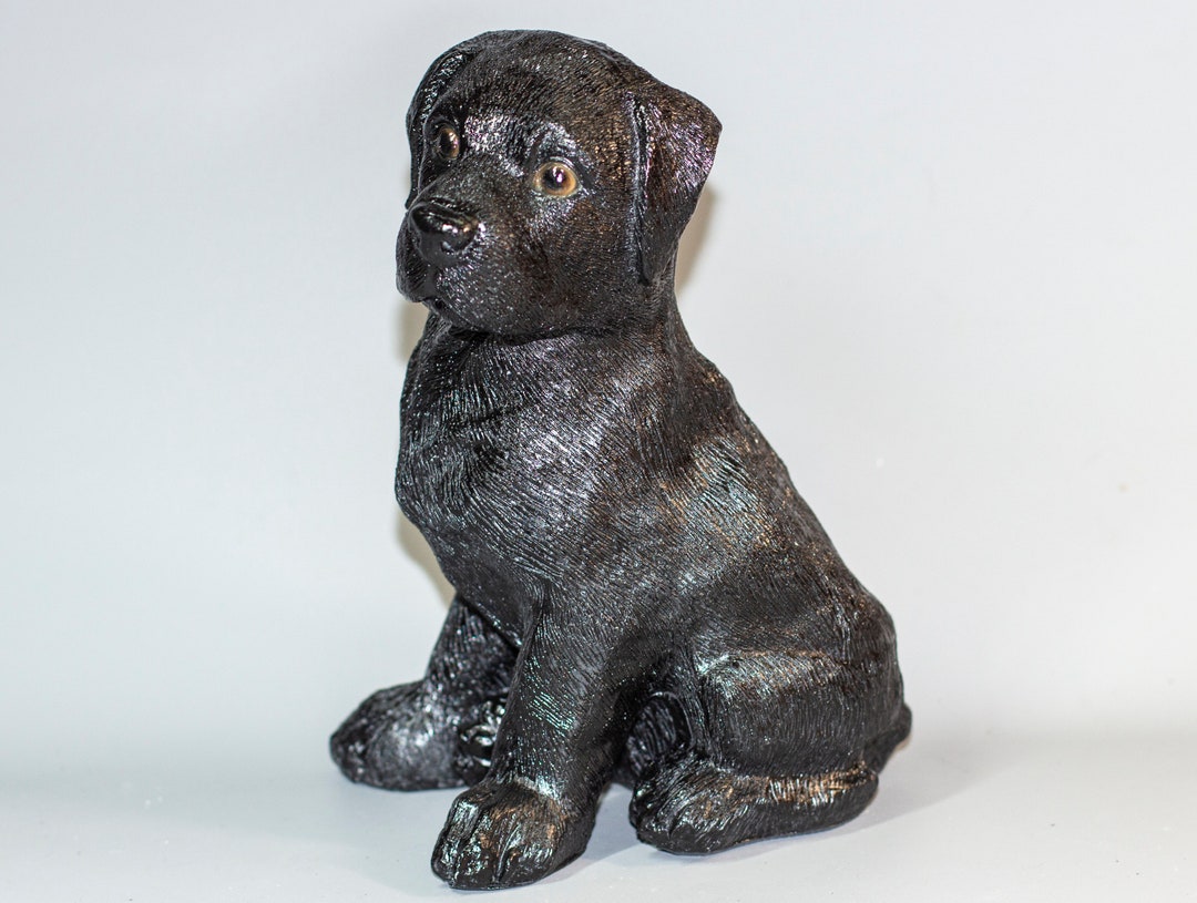 Black Labrador Statue *pet Keepsake Memorial *unique Grave Decor *dog ...