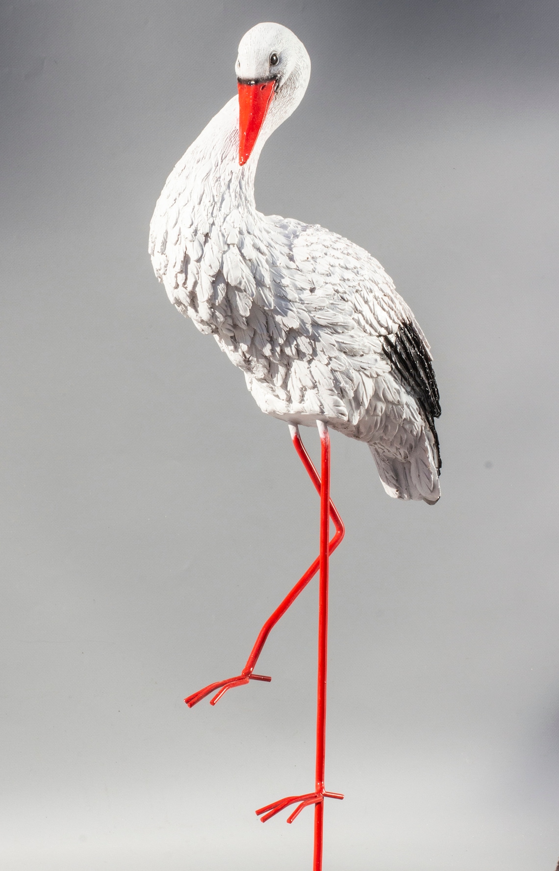 Stork Figure Garden Sculpture Bird Wildlife Statue Outdoor | Etsy