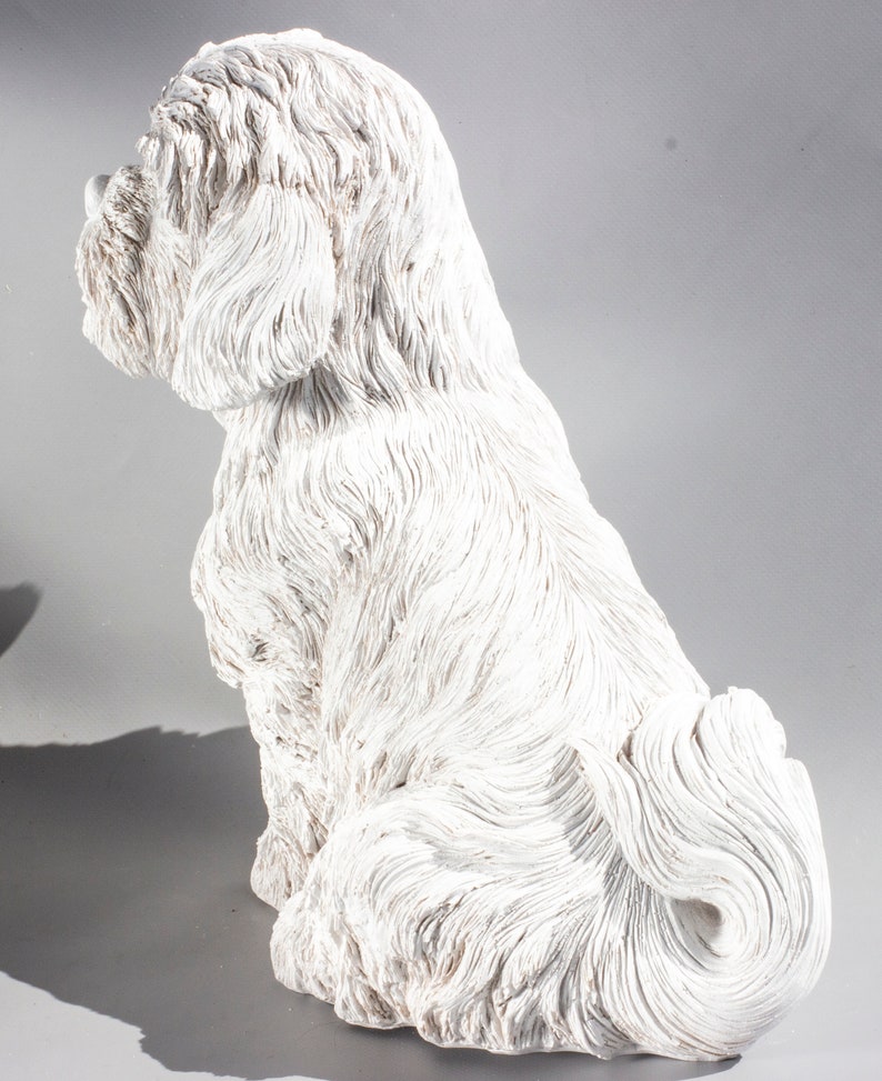 Maltese Statue Unpainted dog Memorial Ready to Paint garden - Etsy