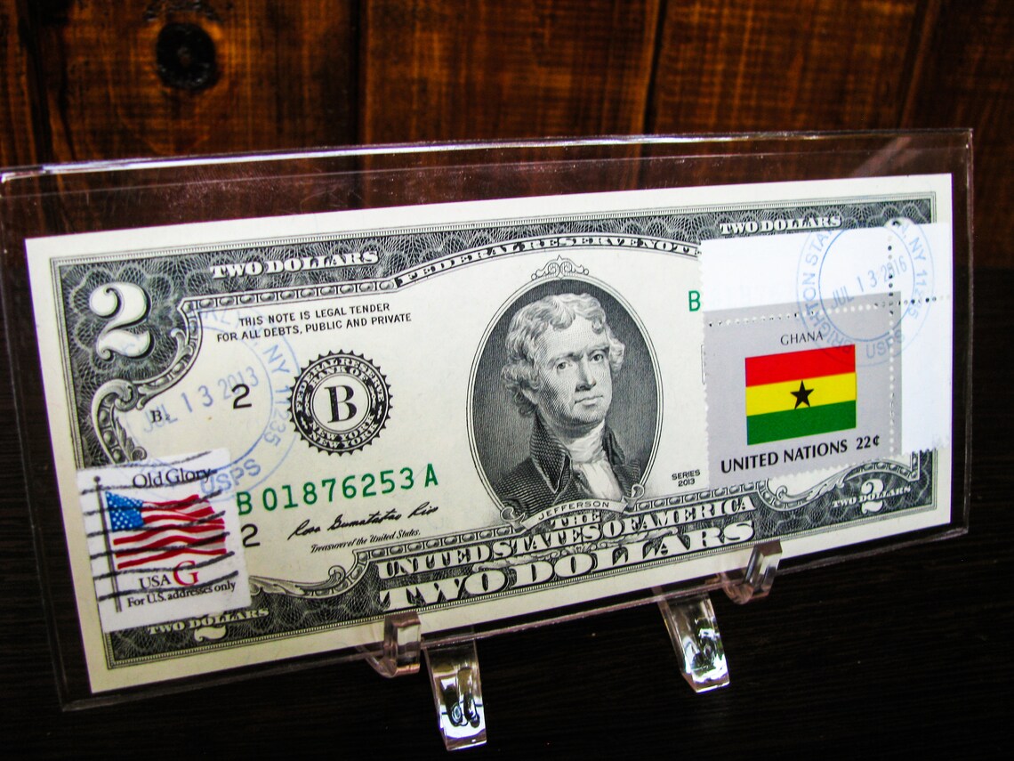 Federal Reserve Note 2 Dollar Bill two Dollar banknote Gem - Etsy