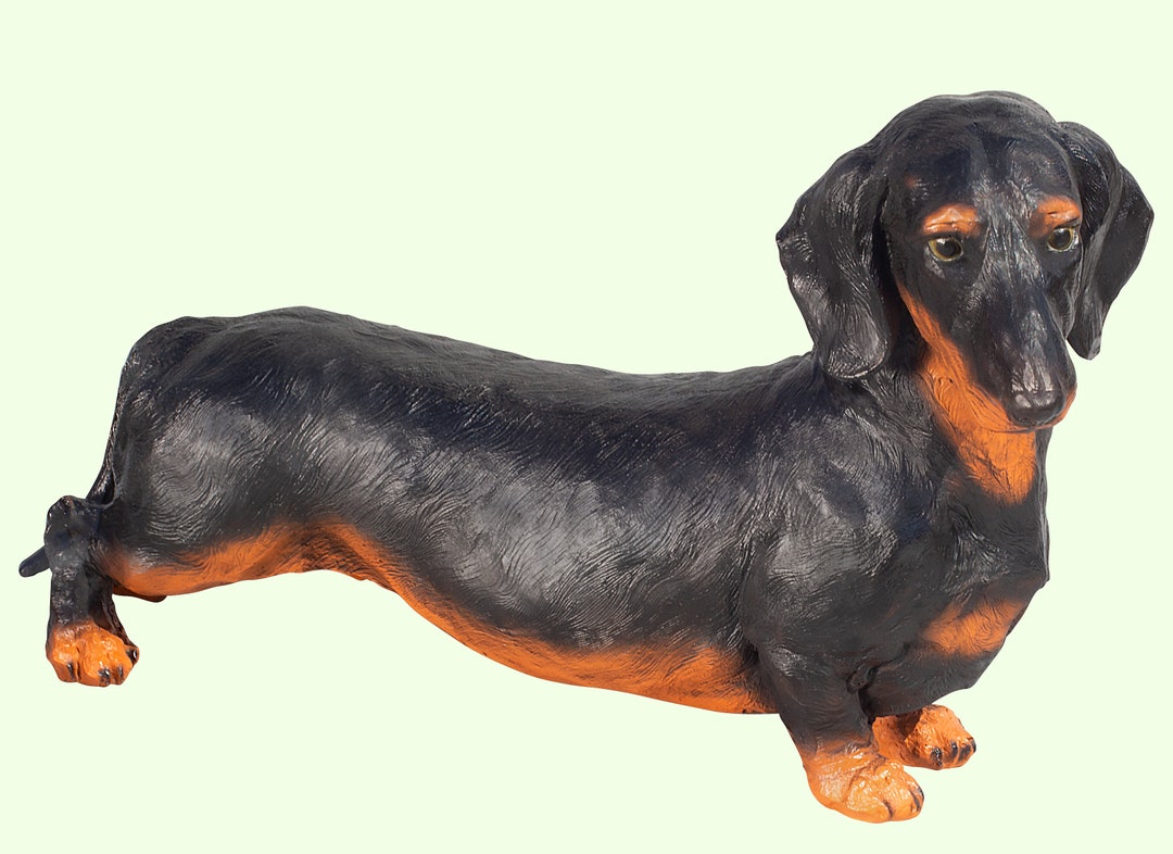 Dachshund Sculpture *pet Memorial Realistic *animal Loss Grave Decor ...