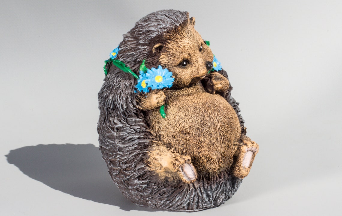 Hedgehog Ornament Figurine garden Statue Animal outdoor - Etsy