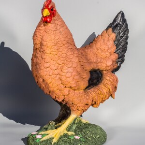 Chicken Sculpture hen Statue Large poultry and Farm Decor outdoor ...