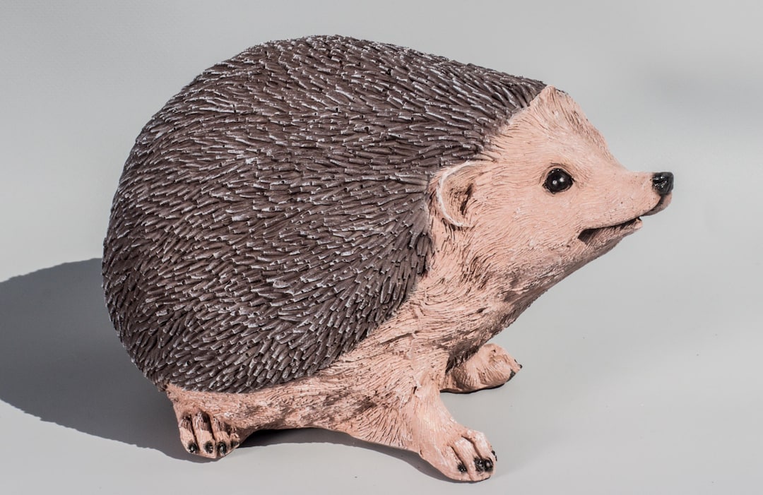 Unusual Piggy Bank Wild Animal *large Hedgehog Coin Box *cash Change ...