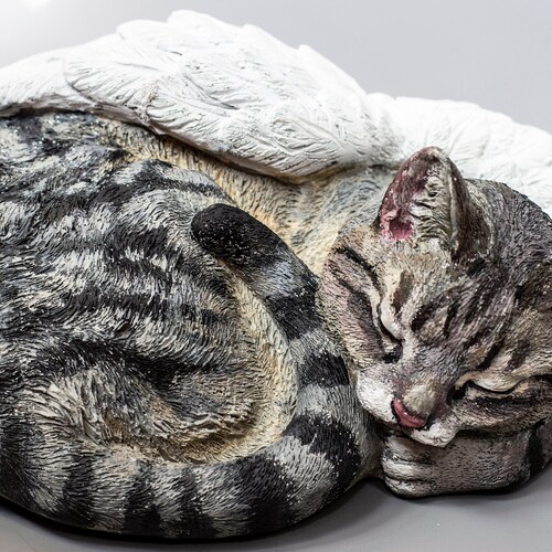 Cat Urn for Ashes keepsake Memorial cremation Pet Statue - Etsy