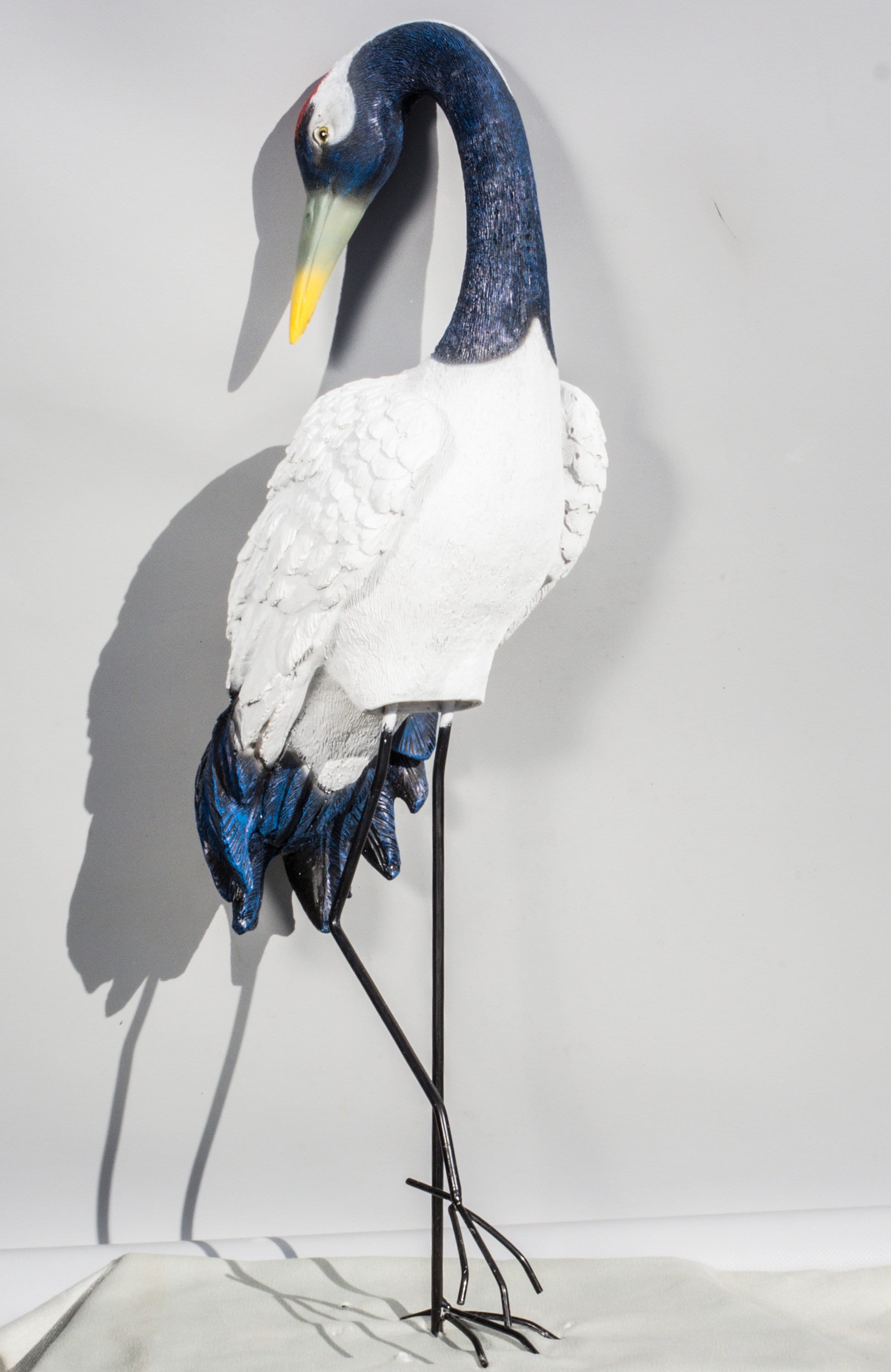 Red Crowned Crane *bird Garden Sculpture *wild Animal Statue *backyard ...
