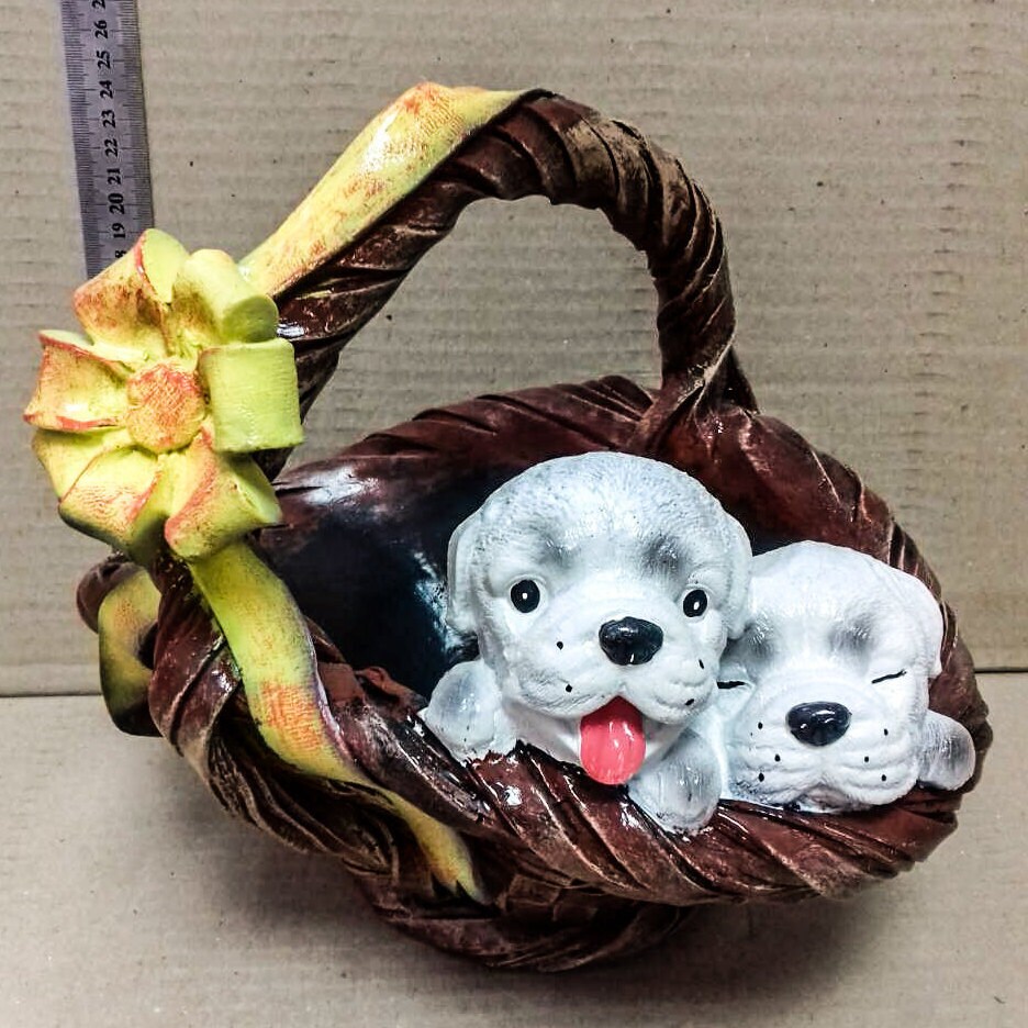 Dog Planter Pot plant Stand Outdoor flower Pot Decorative - Etsy