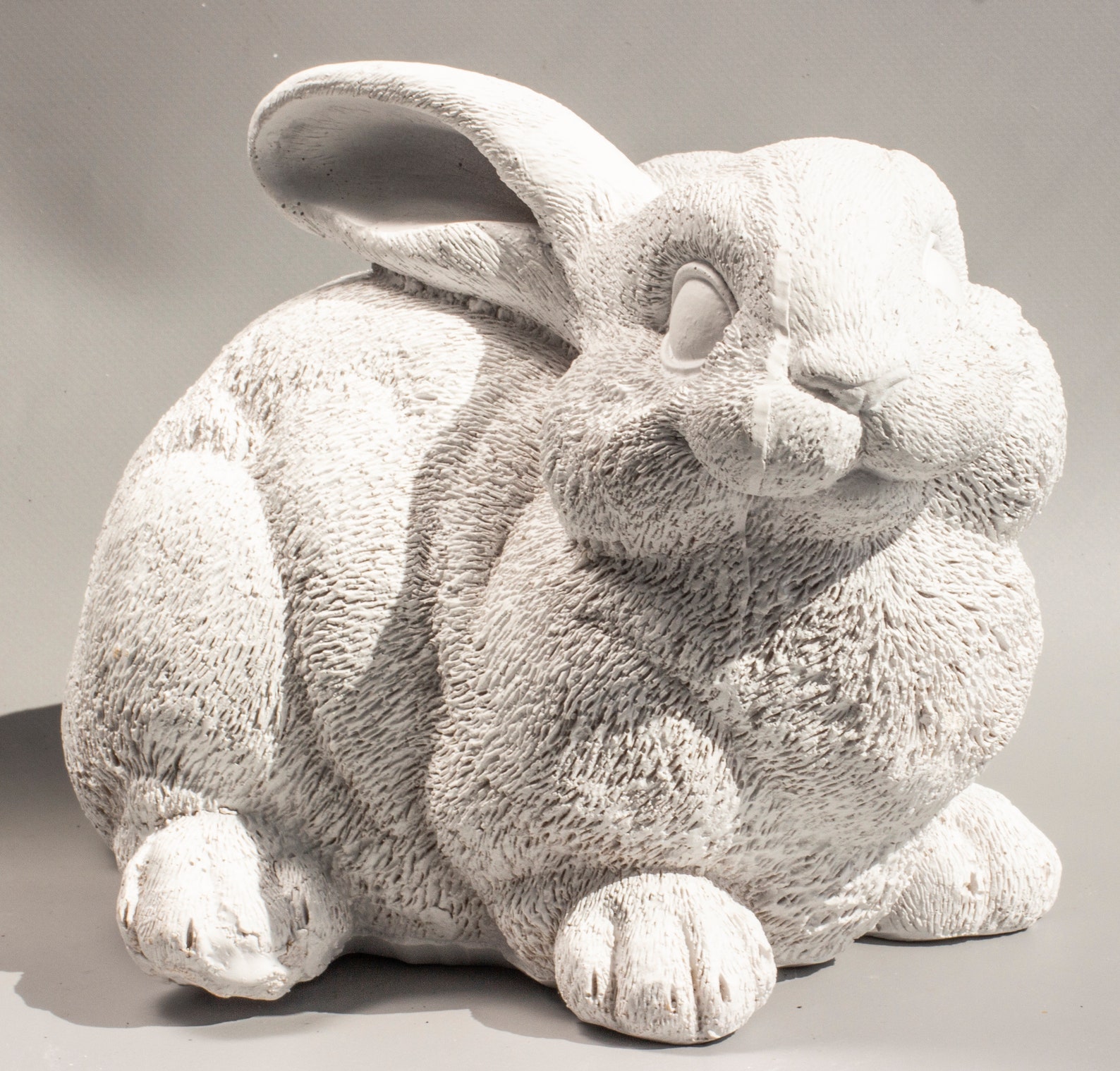 Rabbit Statue Unpainted *pet Memorial Ready to Paint *garden Sculpture ...