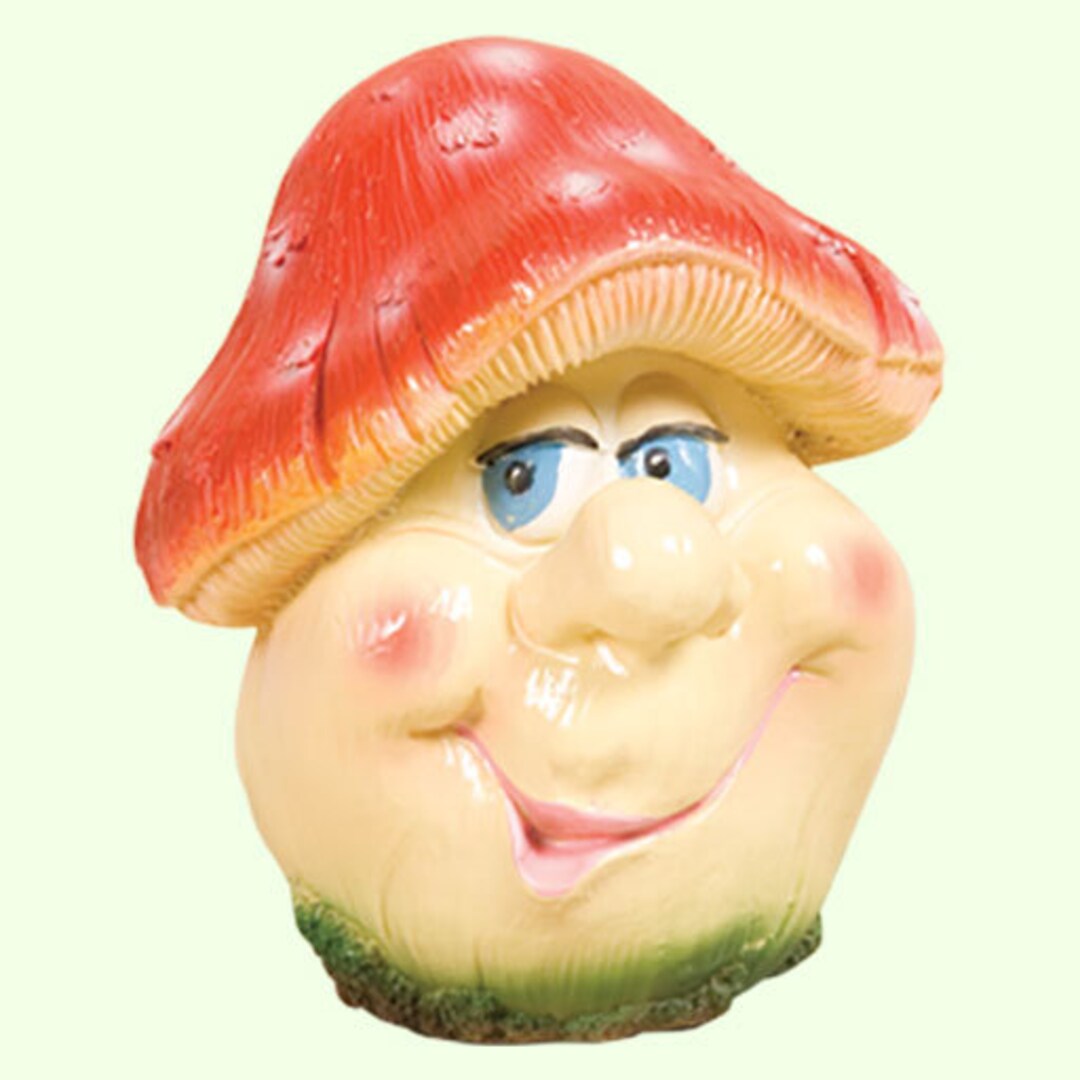 Mushroom Statue fairy Garden Figure sculpture Outdoor yard - Etsy