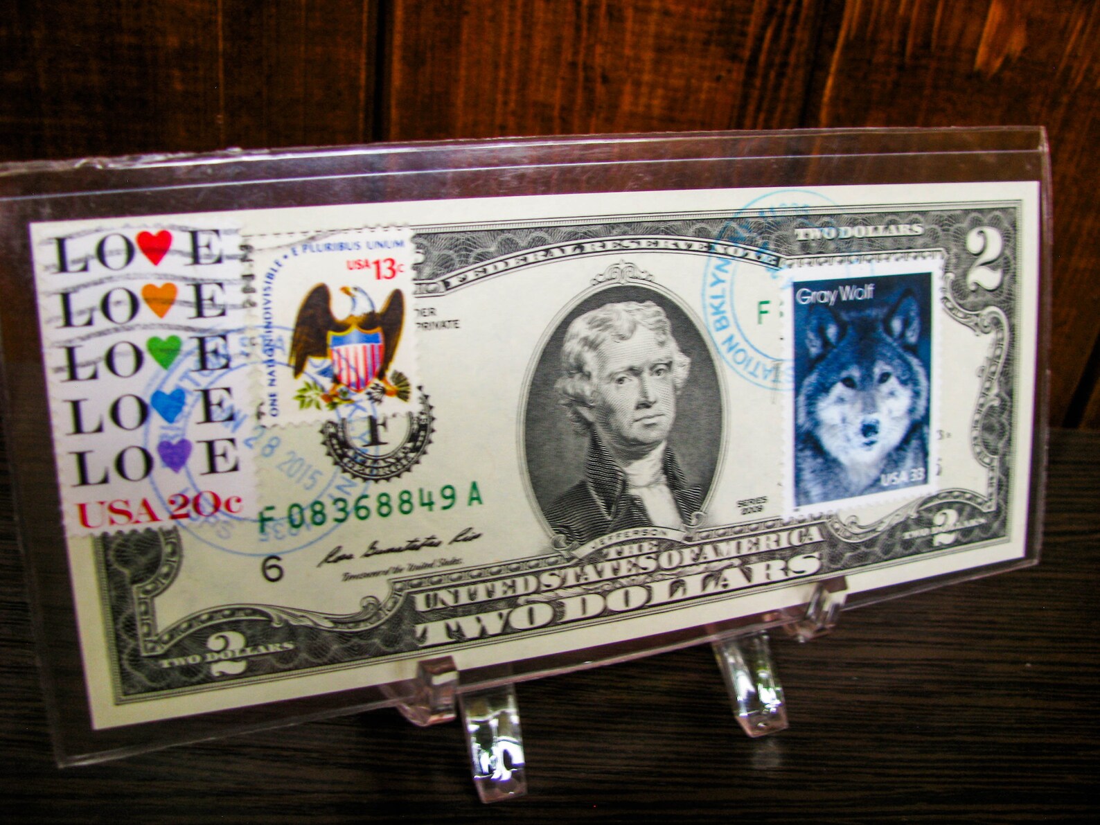 Two Dollar Stamps *2 Dollar Bill *paper Money Currency *federal Reserve ...