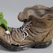 Statue Flower Pot *boot Planter *garden Sculpture Frog *decorative ...