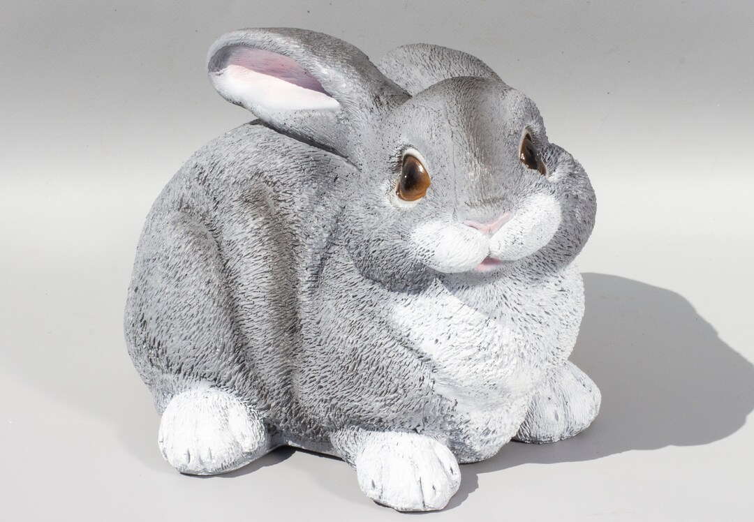 Rabbit Statue Outdoor *bunny Loss Sculpture *pet Garden Memorial *hare ...