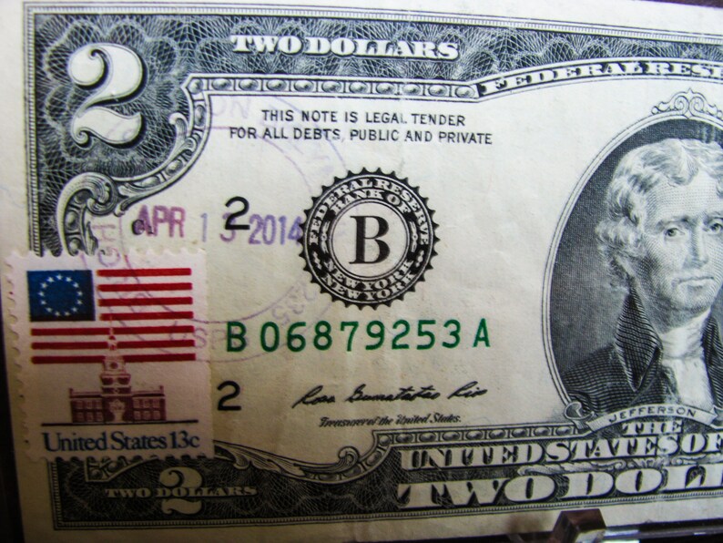2 Dollar Bill *paper Money *two Dollar Note *currency Gem Uncirculated ...