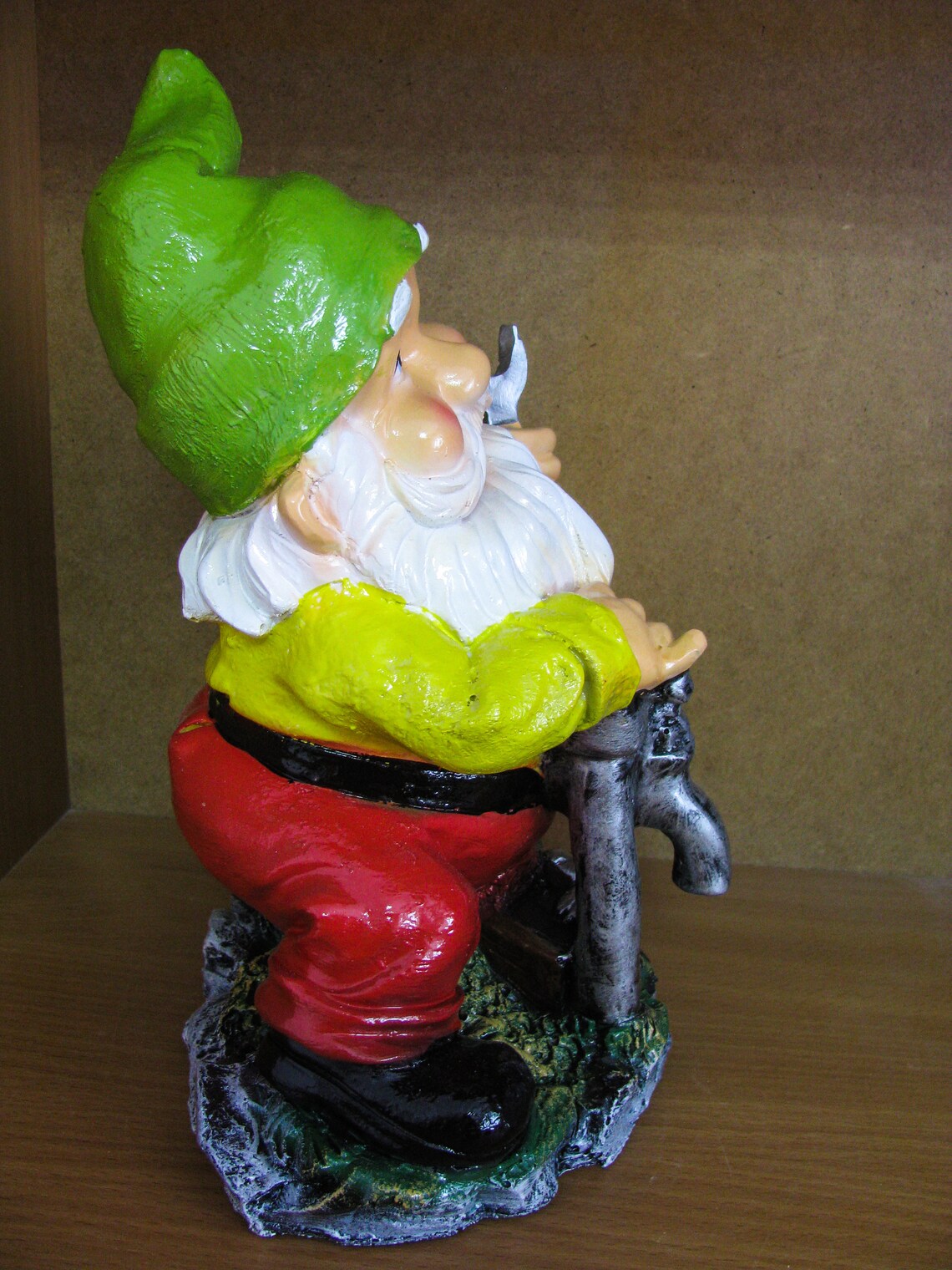 Garden Gnome Statue plumber Figurine dwarf Sculpture - Etsy UK
