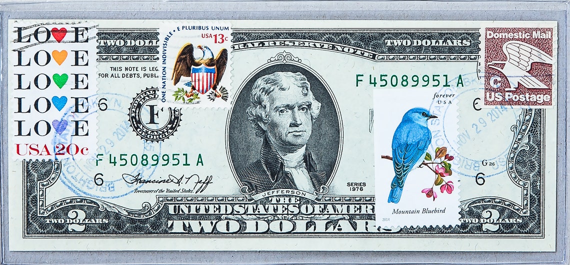 1976 Two Dollar Bill *paper Money Collectible *US Money UNC *2 Dollar ...