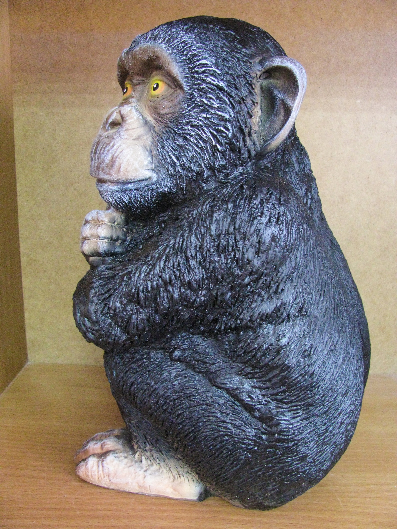 Monkey Piggy Bank chimpanzee Figurine coin Bank Adult large - Etsy