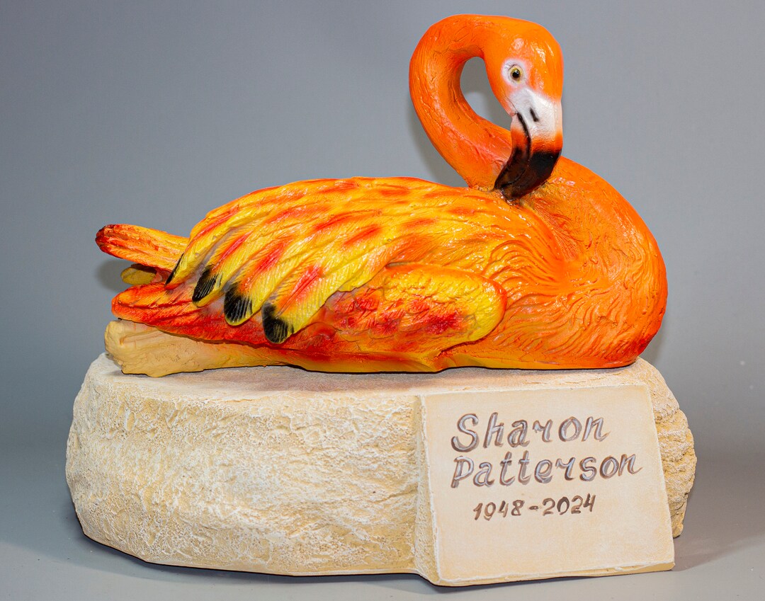 Tropical Bird Urn Human Ashes *unusual Cremation Memorial Statue ...