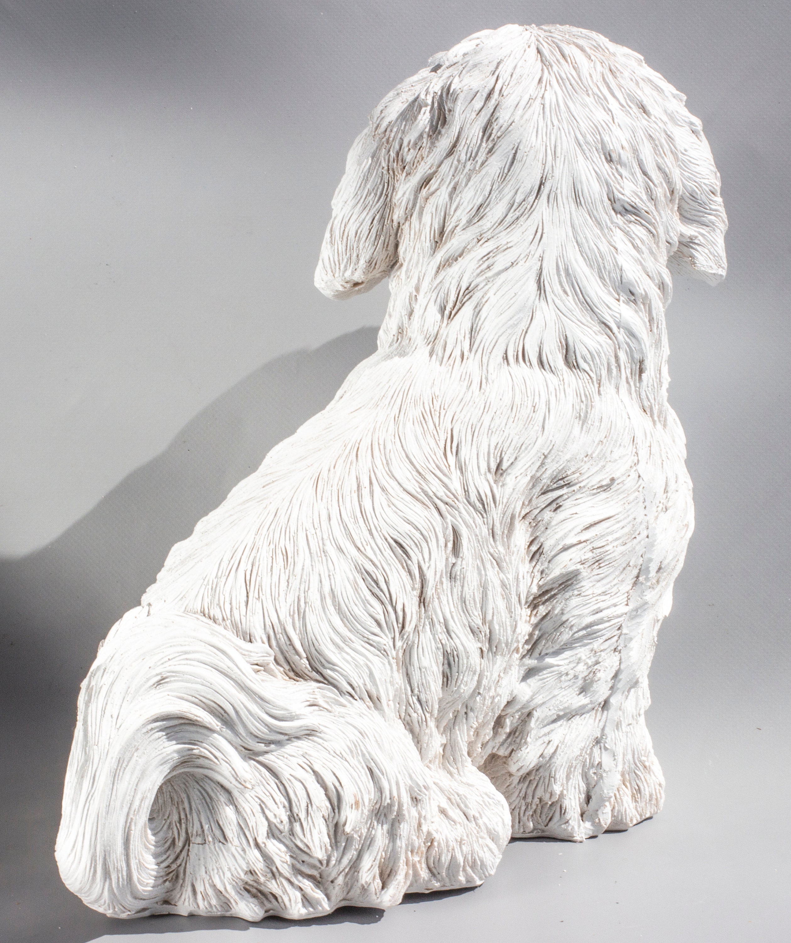 Bolonka Urn for Ashes Unpainted *maltese Statue Ready to Paint *dog ...