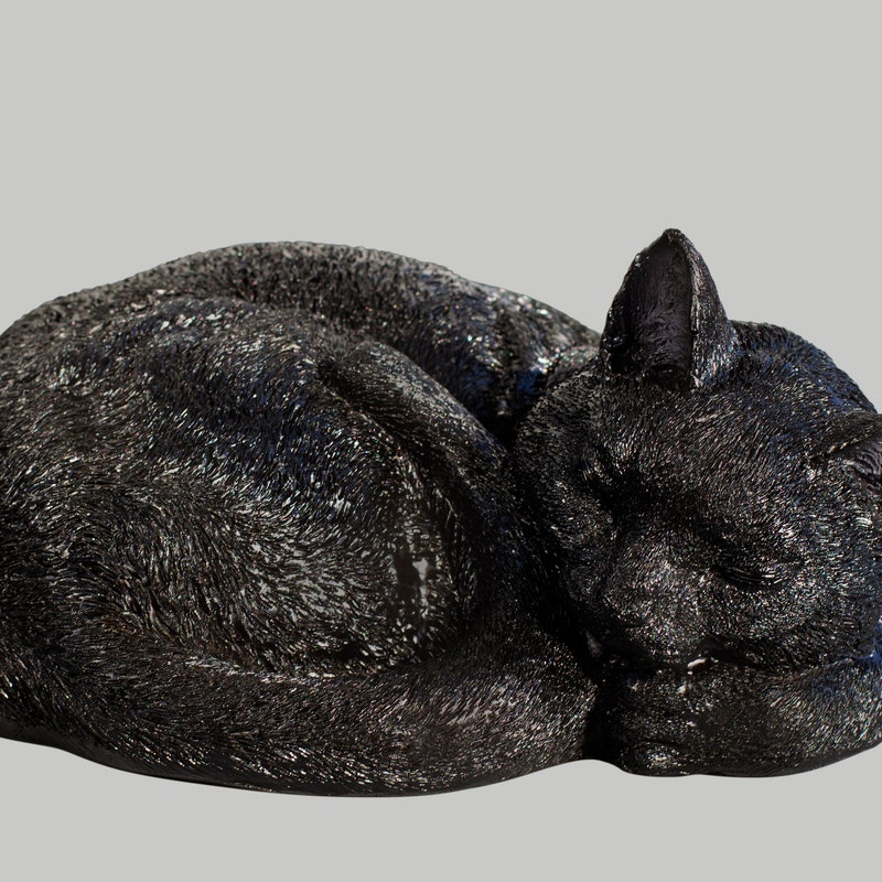 Black cats statue - Etsy Polska