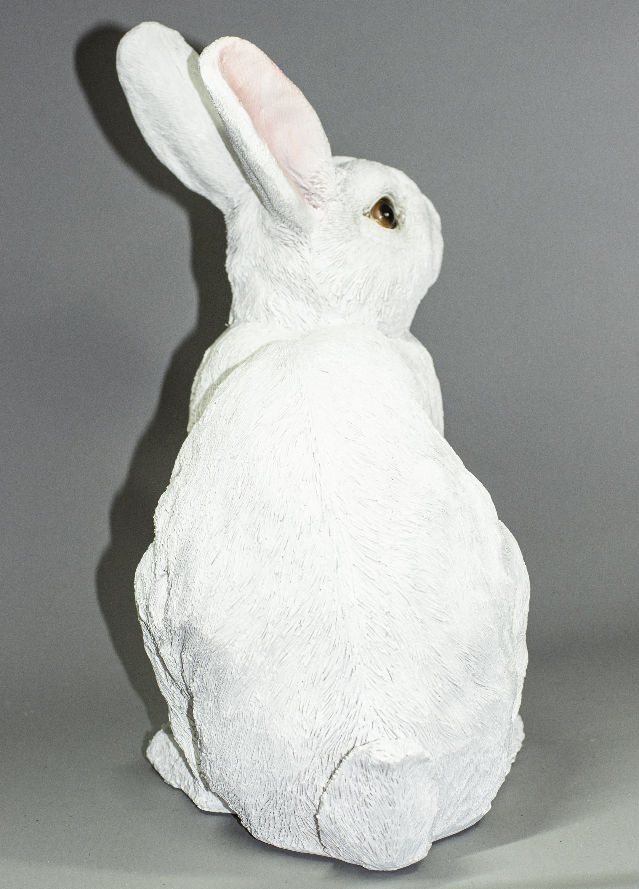White Rabbit Urn *large Cremation Statue Bunny *figurine Memorial Pet ...