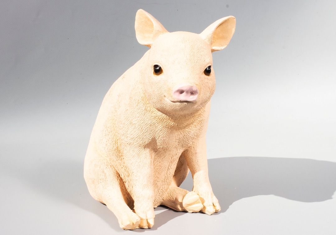 Pig Urn hog Sculpture casket Pet Ashes memorial Grave Decorations ...