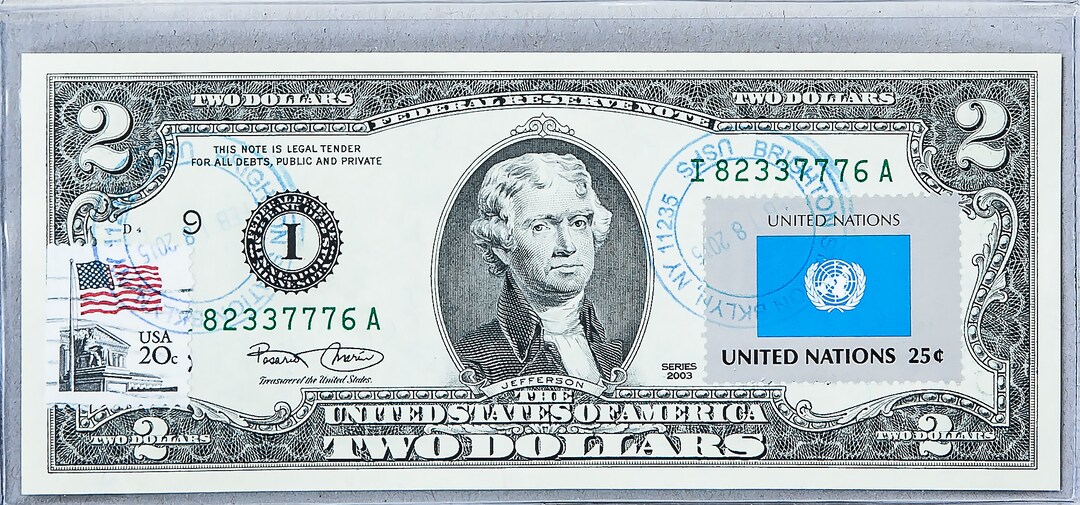 Currency Notes US *2 Dollar Bill *federal Reserve Bank *paper Money Two ...