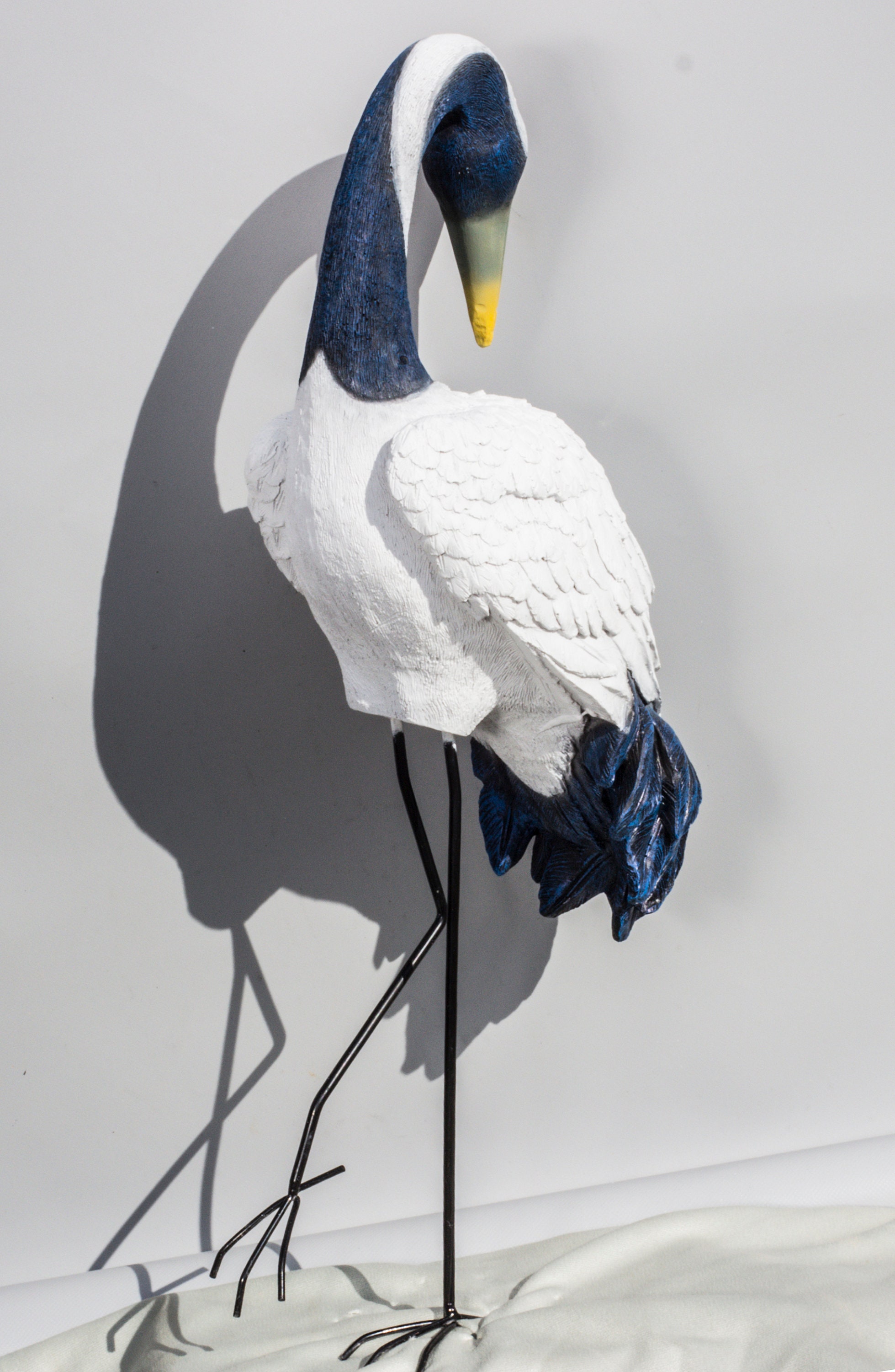 Red Crowned Crane *bird Garden Sculpture *wild Animal Statue *backyard ...