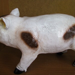 Piggy Bank Pig coin Bank Adult sculpture Farm Animal money - Etsy