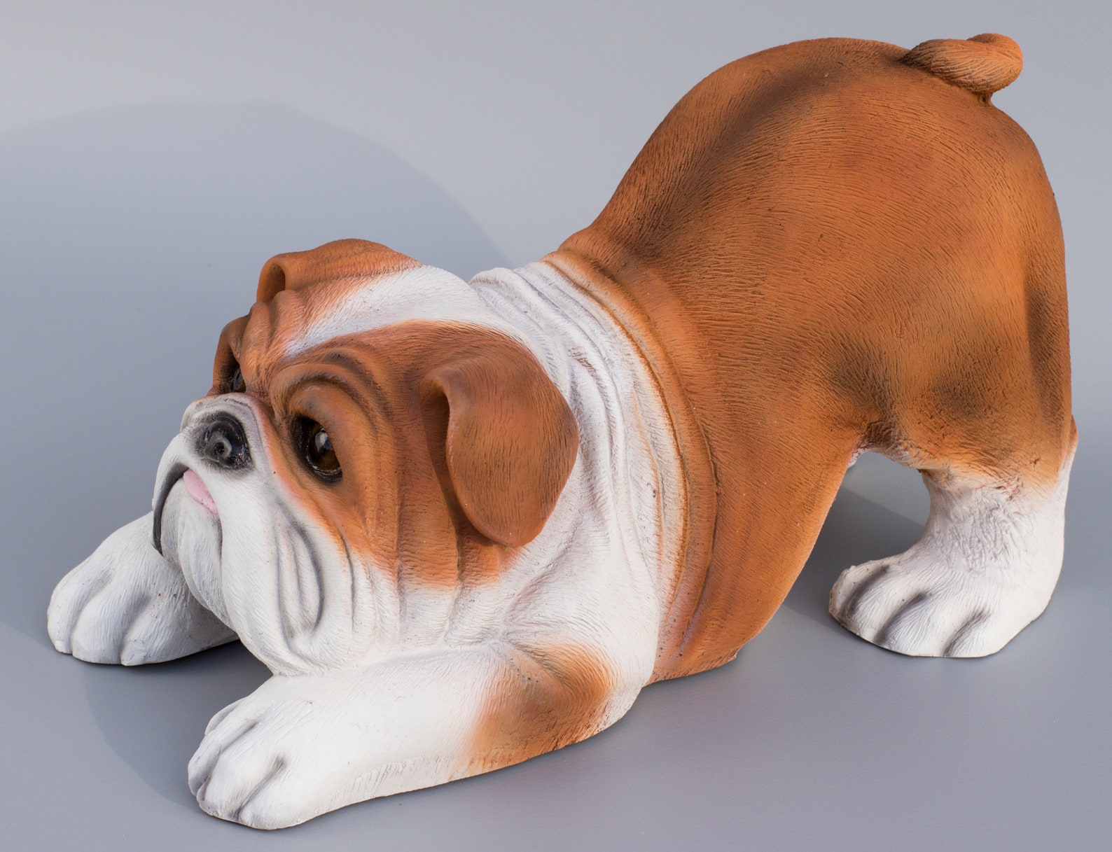 English Bulldog Memorial garden Statue Dog sculpture Outdoor - Etsy