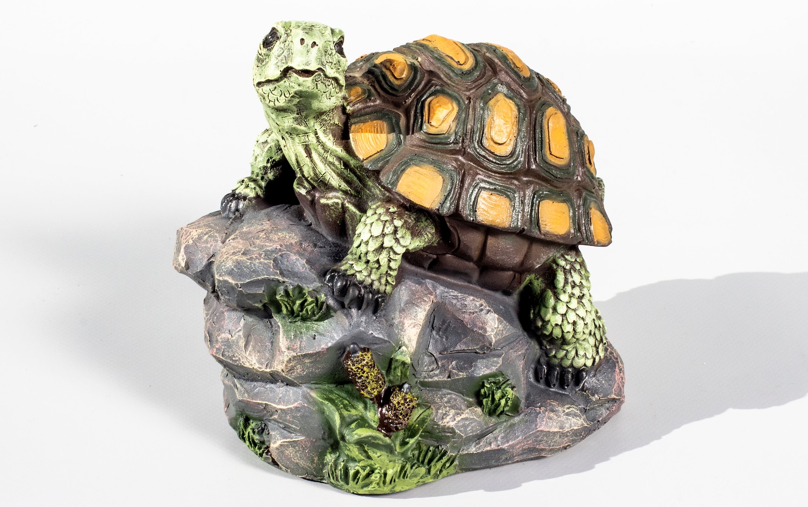 Tortoise Statue turtle on Rock wildlife Sculpture garden - Etsy