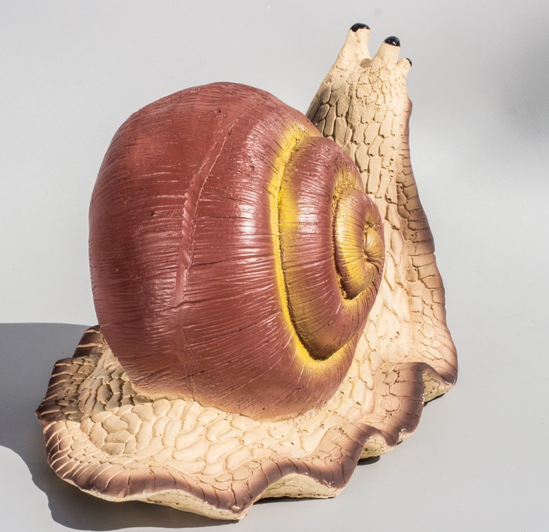 Snail Figurine garden Statue Animal wildlife Sculpture - Etsy