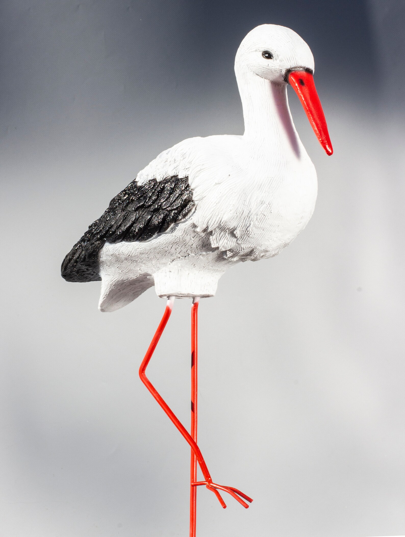 Stork Sculpture wildlife Statue garden Decor Bird lawn | Etsy