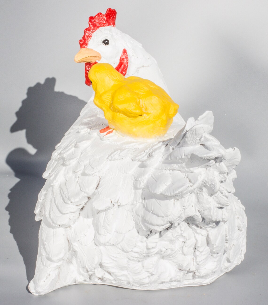 Hen Garden Decor Chicken Statue Large Sculpture Bird | Etsy