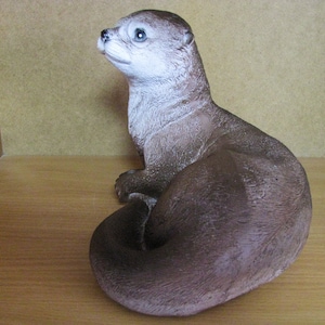 Piggy Bank Adult otter Sculpture money Box Animal coin Bank Figurine ...