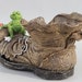 Statue Flower Pot *boot Planter *garden Sculpture Frog *decorative ...