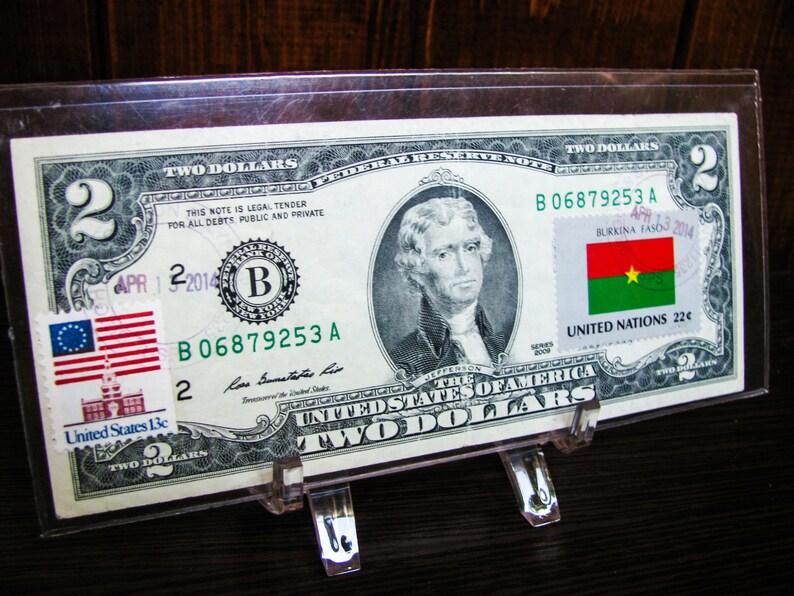 2 Dollar Bill *paper Money *two Dollar Note *currency Gem Uncirculated ...