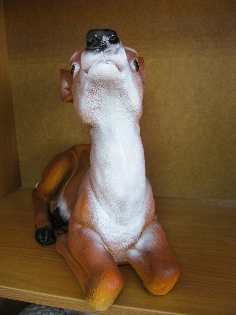 Piggy Bank coin Bank Adult fawn Deer Statue Large money Box - Etsy
