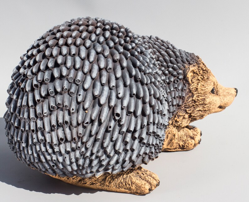Hedgehog Statue wildlife Sculpture outdoor Garden Decor - Etsy