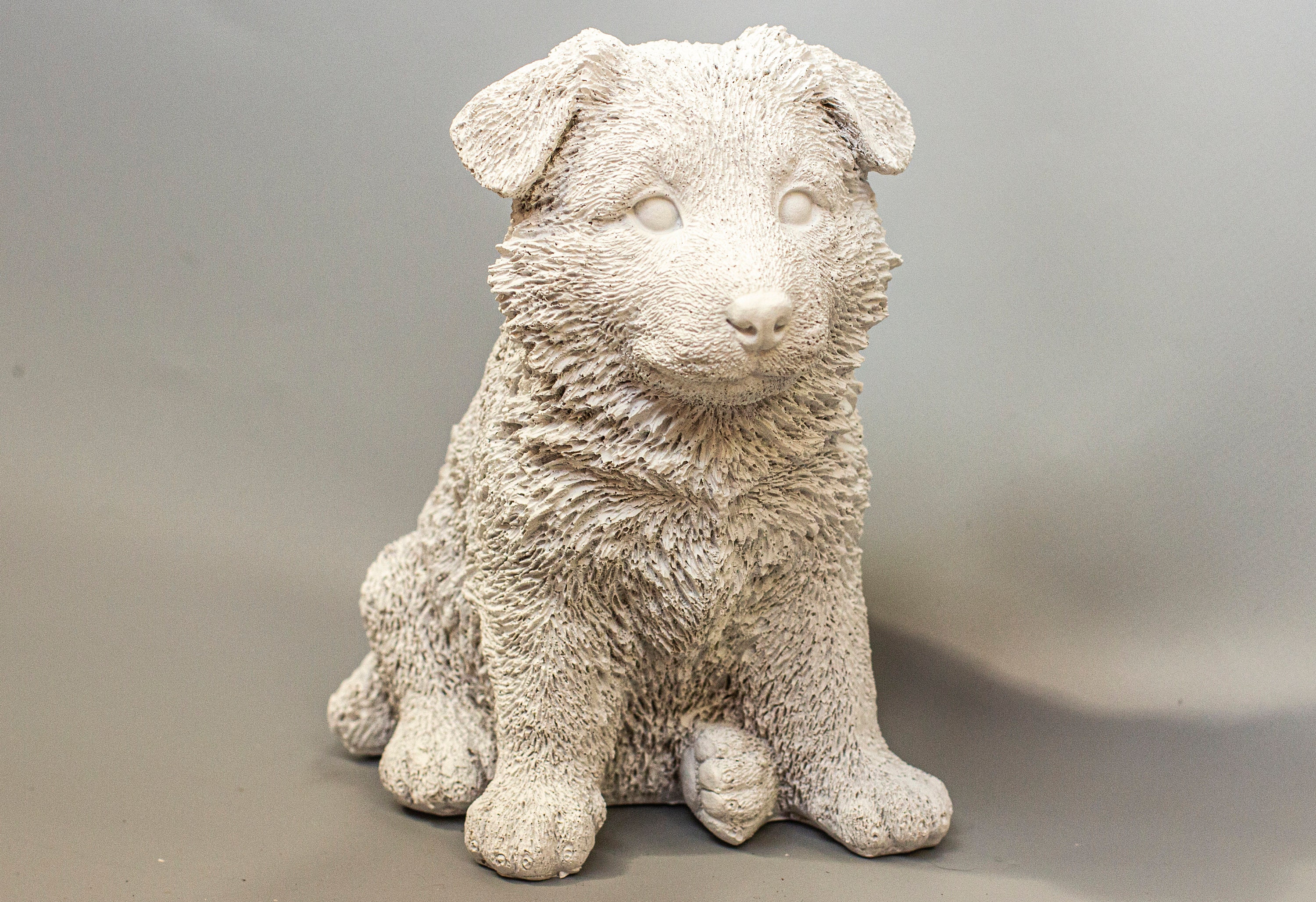 Siberian Husky Statue Unpainted sitting Dog Memorial Ready to | Etsy