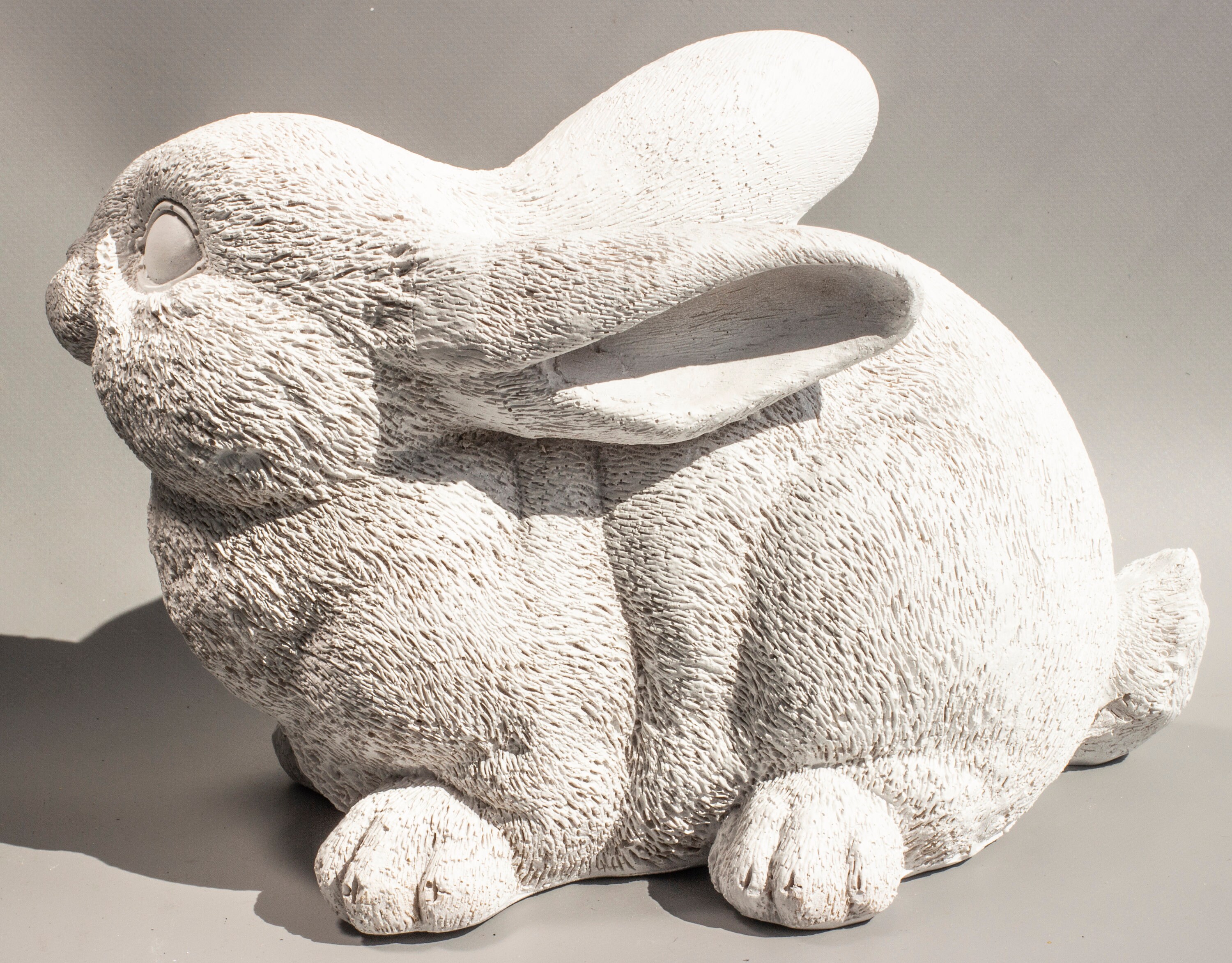 Rabbit Statue Unpainted *pet Memorial Ready to Paint *garden Sculpture ...
